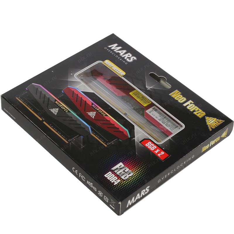 Memoria Ram RGB Mars Red 16GB KIT (2X8GB) 3200 Mhz DDR4