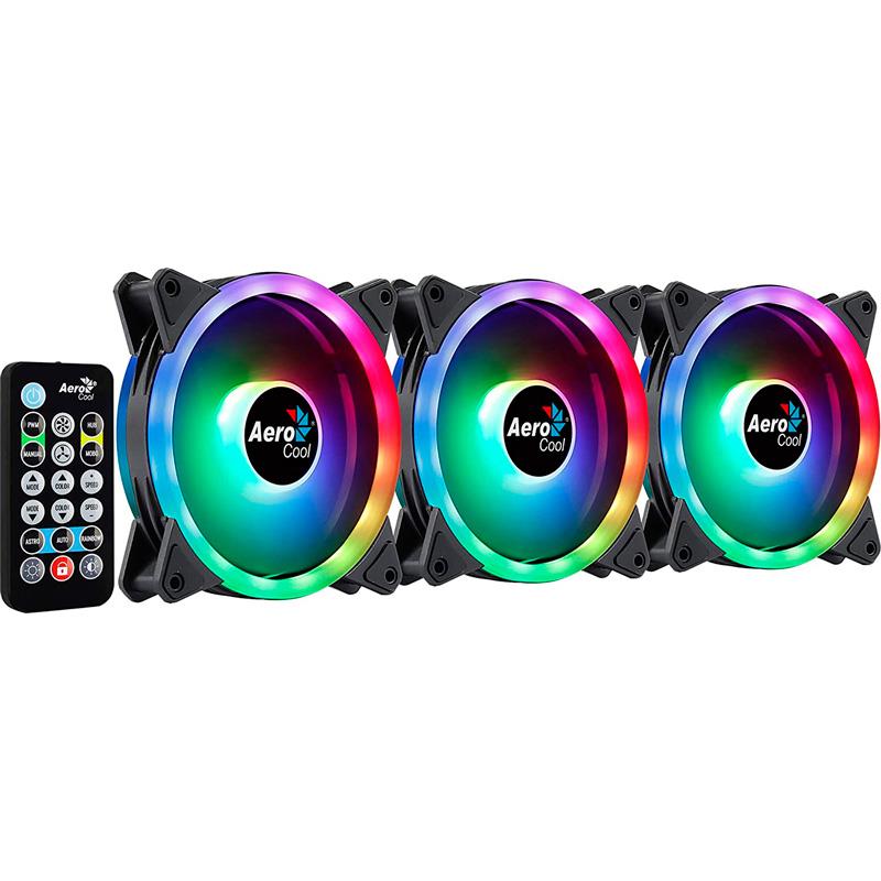 Fan Aerocool Duo 12 Pro ARGB 120mm Kit x3