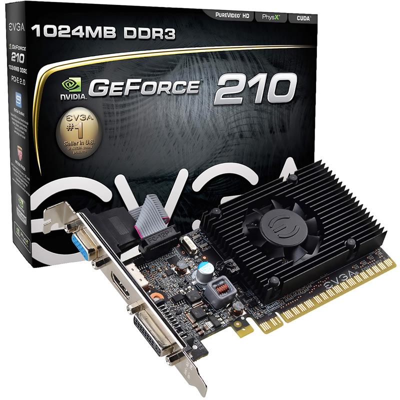 Placa de Video EVGA Nvidia Geforce GT 210 1GB DDR3
