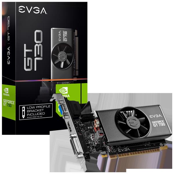 Placa de Video EVGA Nvidia Geforce GT 730 LP 2Gb DDR5