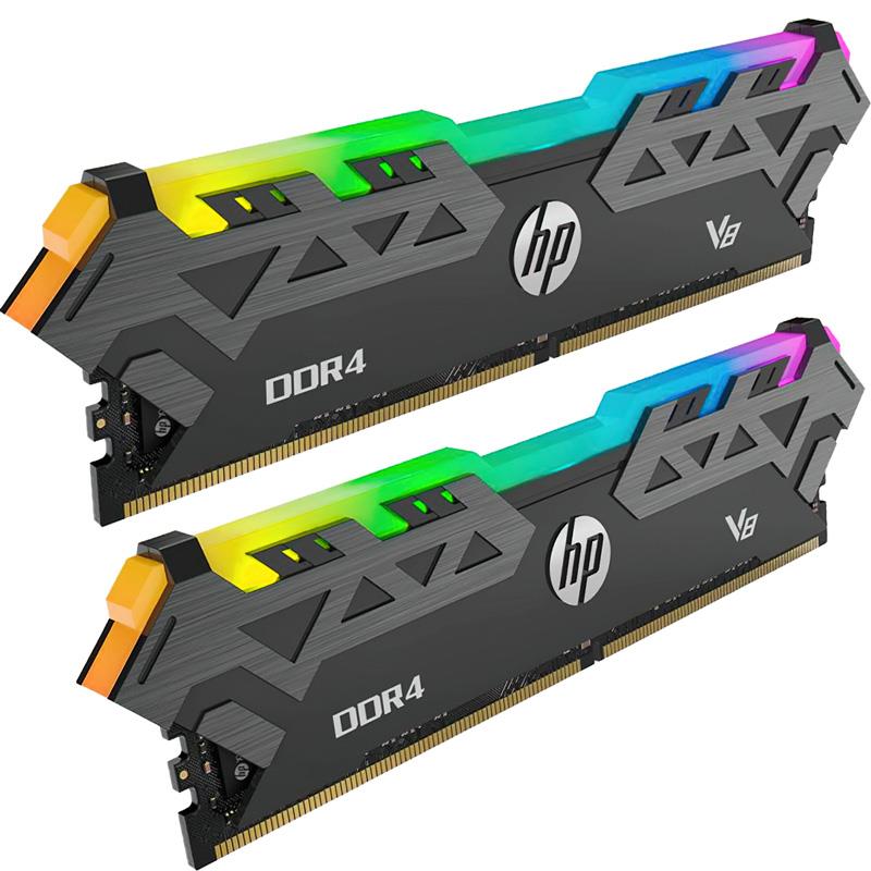 Memoria Ram HP V8 16GB 3600 Mhz DDR4 Black RGB (2X8)