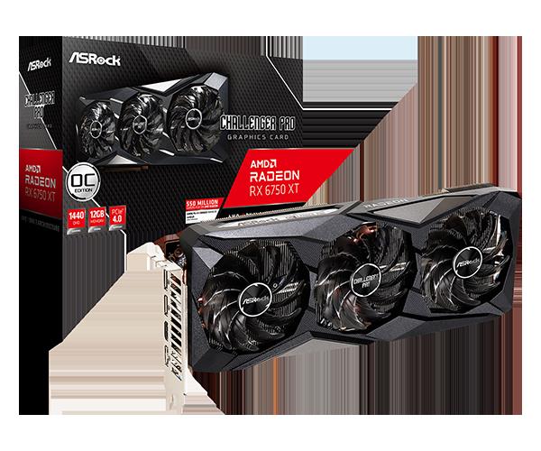 Placa de Video AMD RADEON ASRock RX 6750 XT CHALLENGER PRO 12G OC GDDR6